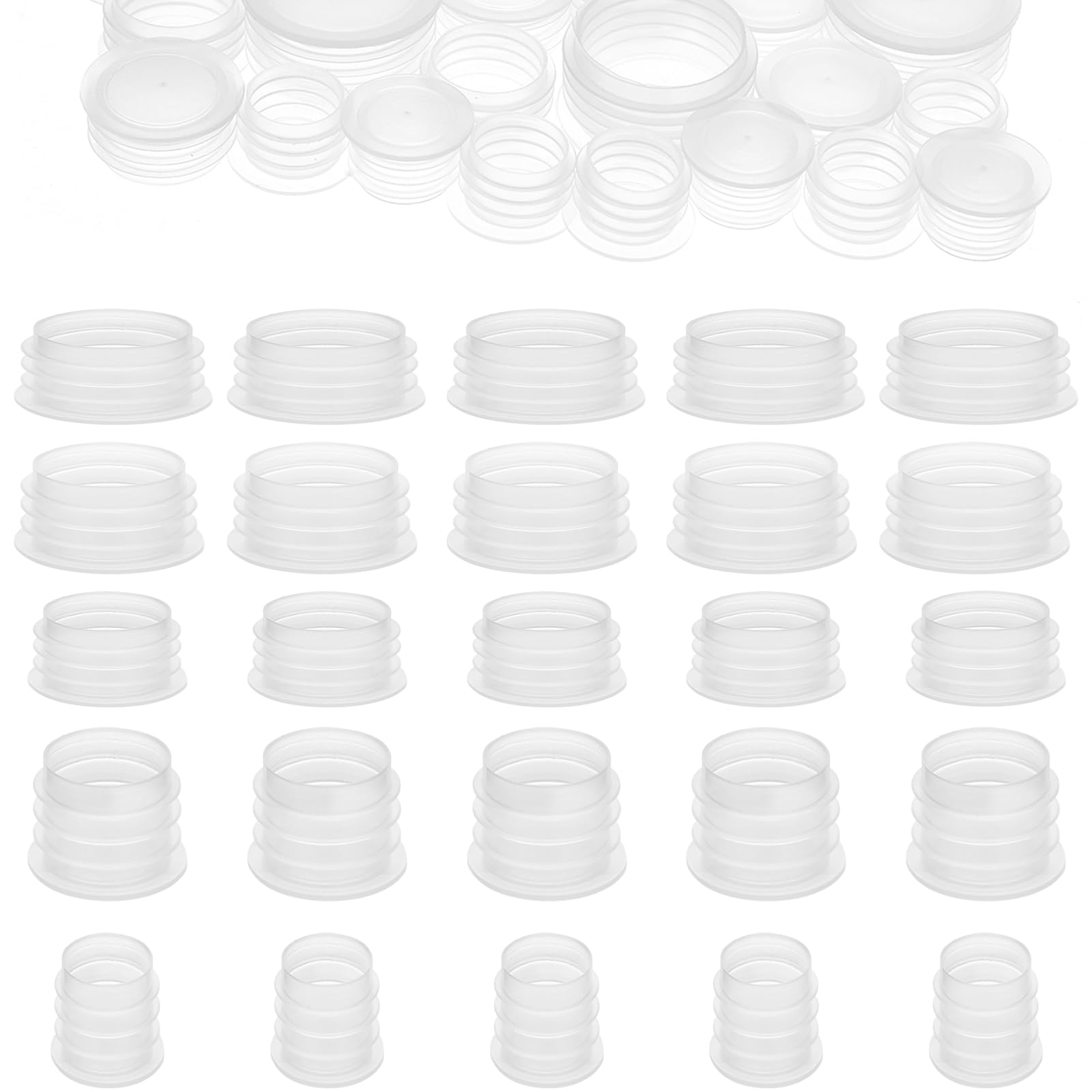 Amazon.com: Lusofie 50Pcs Salt and Pepper Stoppers Plugs PE Plastic ...
