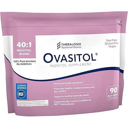 Amazon.com: Ovasitol Inositol Powder Packets - 90 Day Supply | 40:1 ...