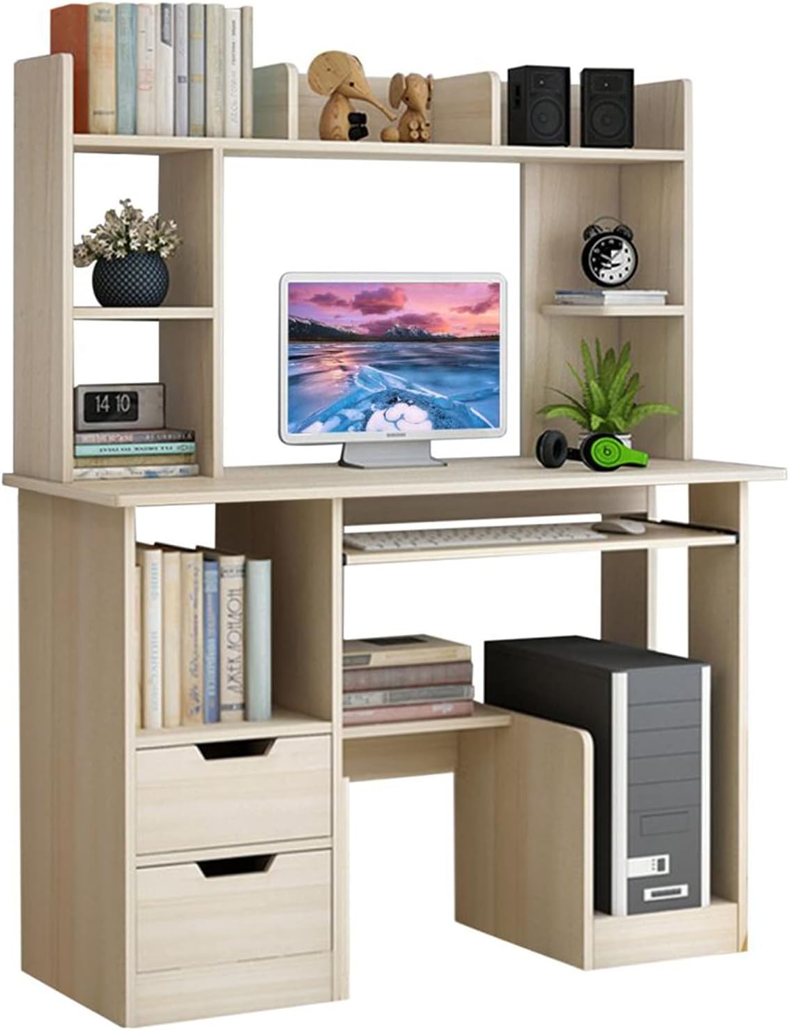 Amazon.com: Floenr 39IN Laptop Computer Desk Home Office Desk with ...