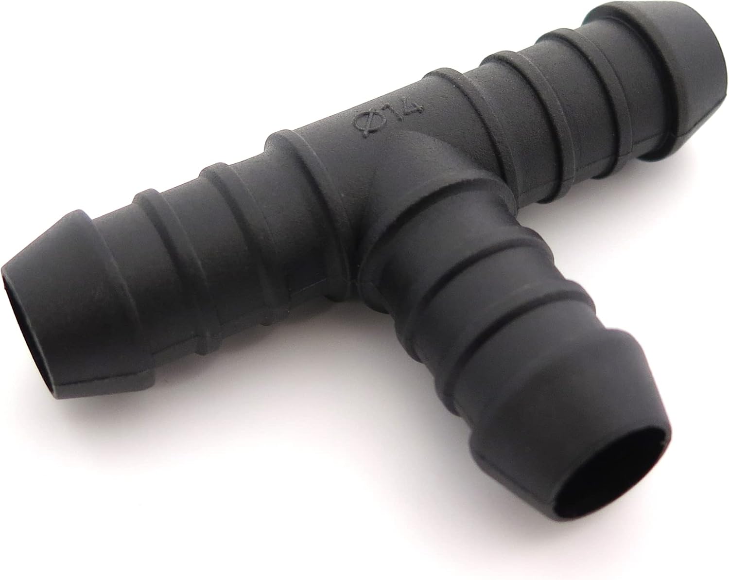 2x 14mm T-Piece Splitter/Connector for Washer/Heater Hose, Tube or Pipe ...