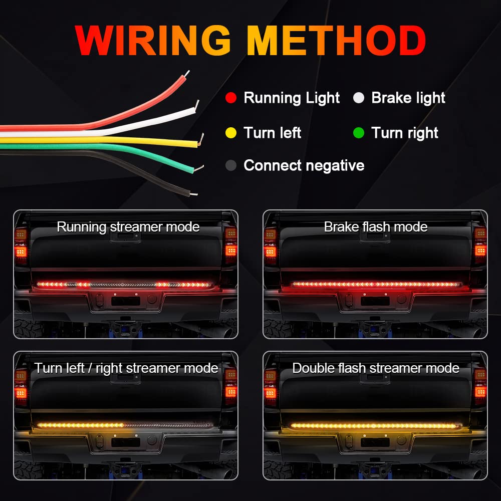 Snapklik.com : Arrow 48 Inch 432LED Truck Tailgate Light Bar Strip RED ...