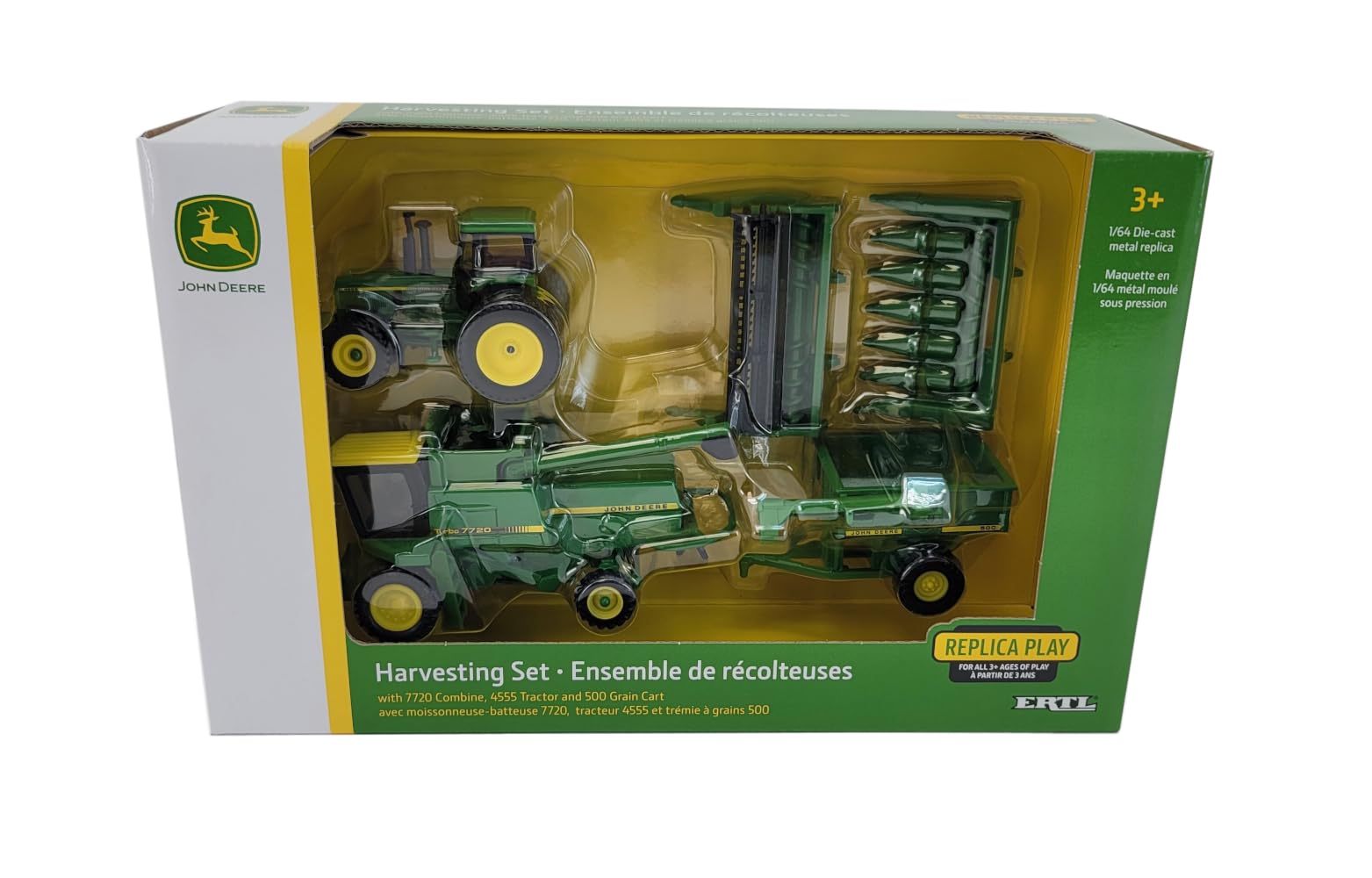 Toy 1 64 Custom John Deere Combines 1/64 JOHN DEERE HARVESTING SET