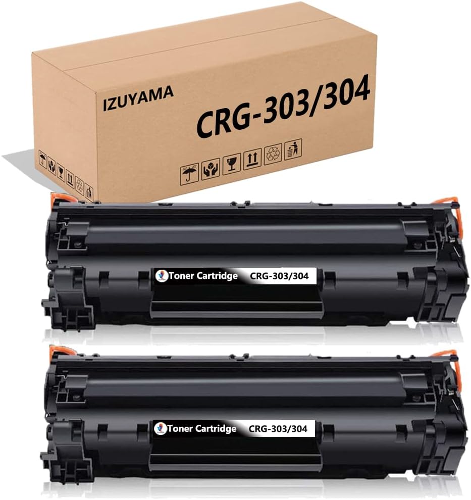 Amazon.co.jp: キャノン用 CRG-303/304 汎用トナー CRG-303 CRG-304（ブラック 2本セット）互換トナーカートリッジ 印刷枚数：2000枚 対応機種 ...