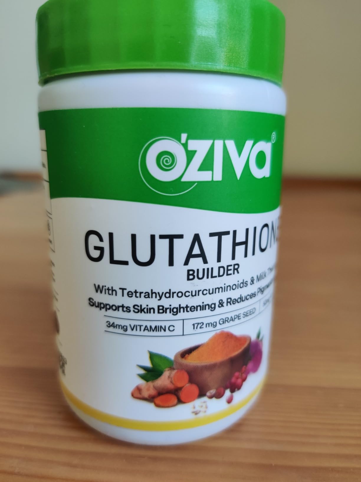 OZiva Bioactive Glutathione Tablets for Radiant Skin - 60 Effervescent ...