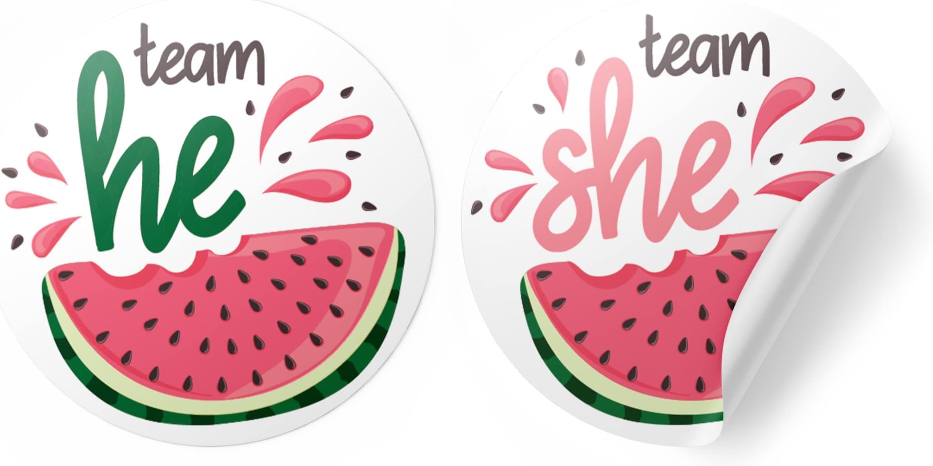 Amazon.com: Orange Little Cutie Gender Reveal Party - Team He or Team ...