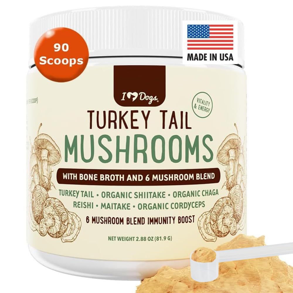 Snapklik.com : iHeartDogs Turkey Tail Mushroom For Dogs For Lumps ...