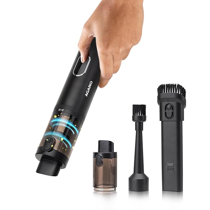AGARO Royal Mini Hand Held Vacuum Cleaner, Portable Car Vacuum, 13 kPa ...