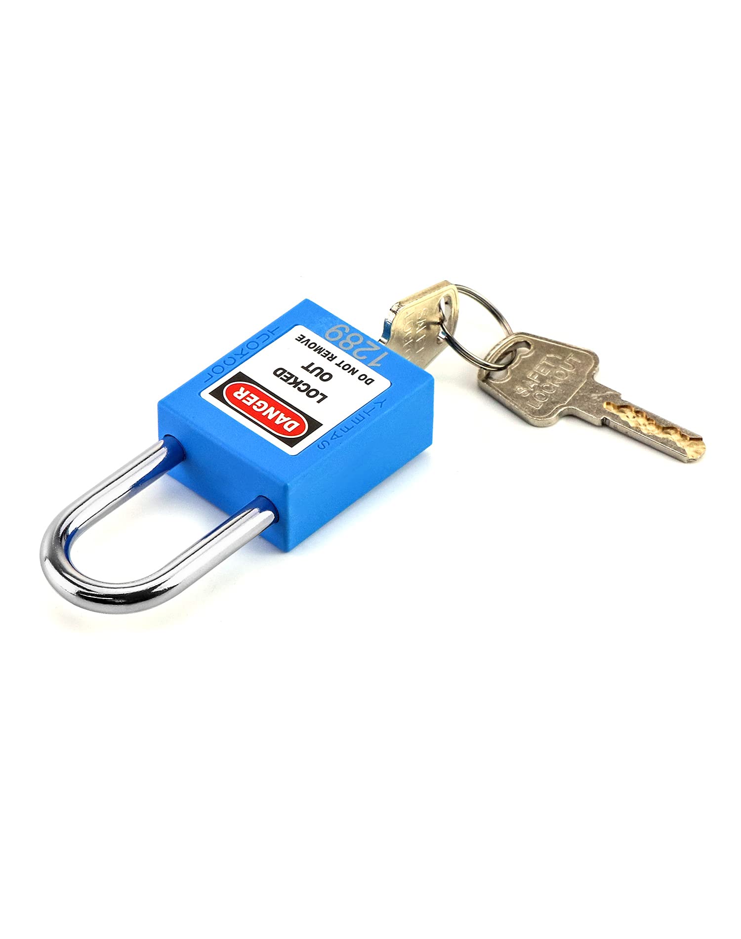 Snapklik.com : QWORK Lockout Tagout Locks, Safety Padlock, 10 Blue Padlocks