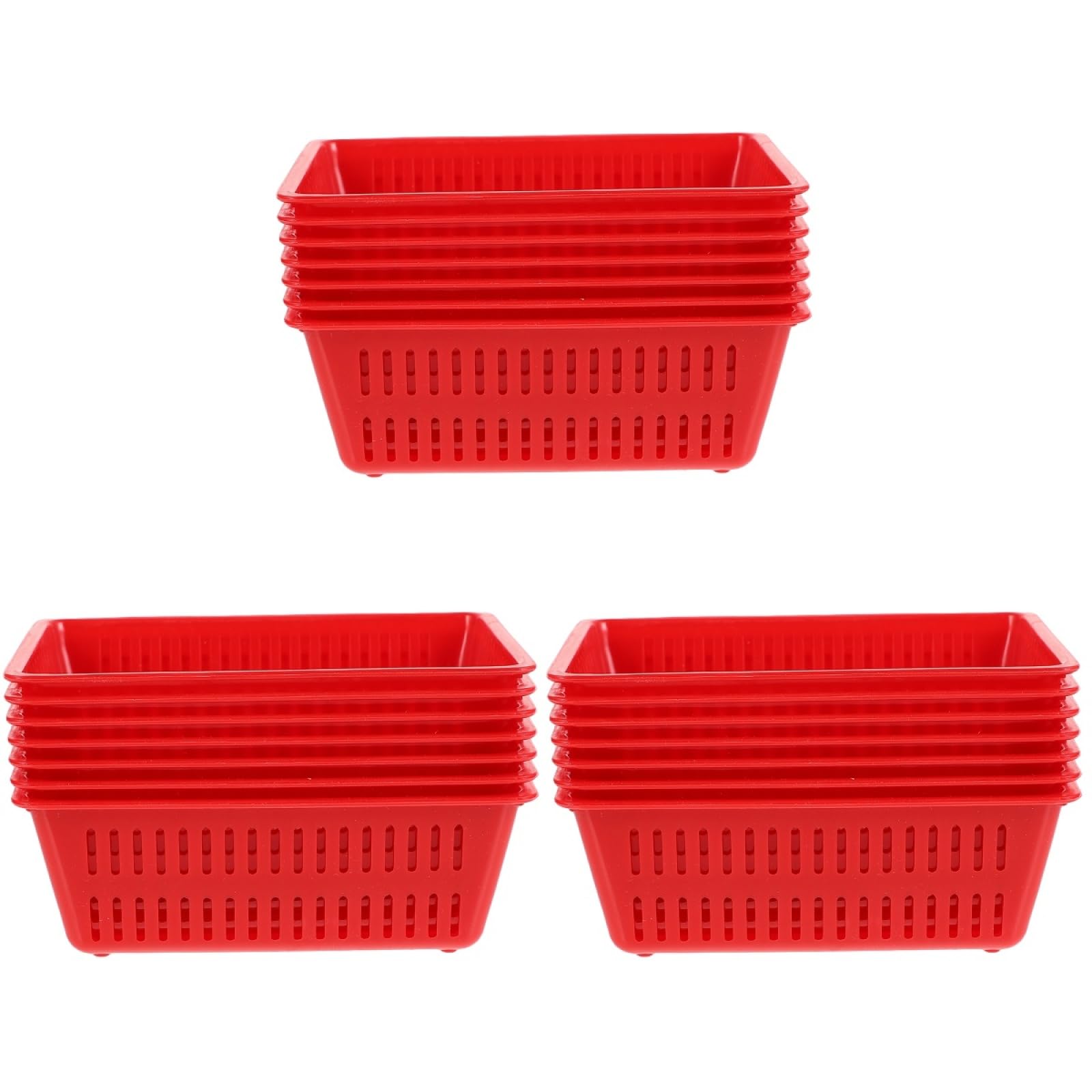 Amazon.com: ibasenice Scrapbook Universal Basket - 21PCS Red Office ...