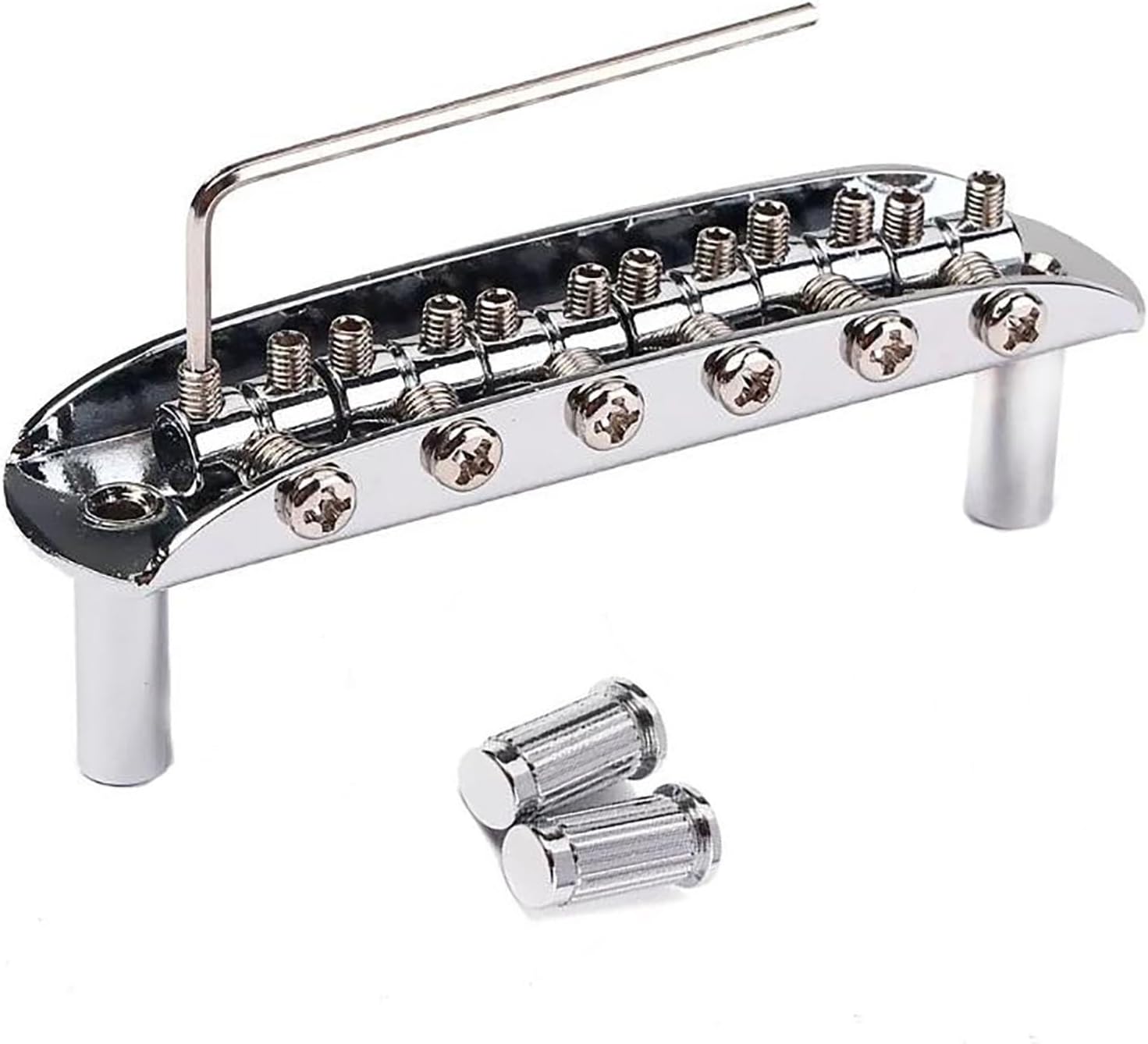 Amazon.com: Roller Bridge Jazzmaster Bridge Adjustable Saddle Bridge ...