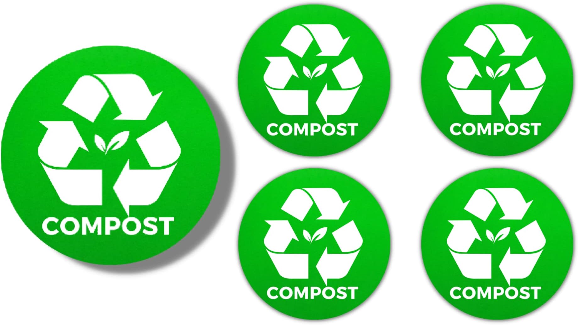 Amazon.com : Compost Bin Vinyl Stickers for Kitchen and Outdoor Bins ...