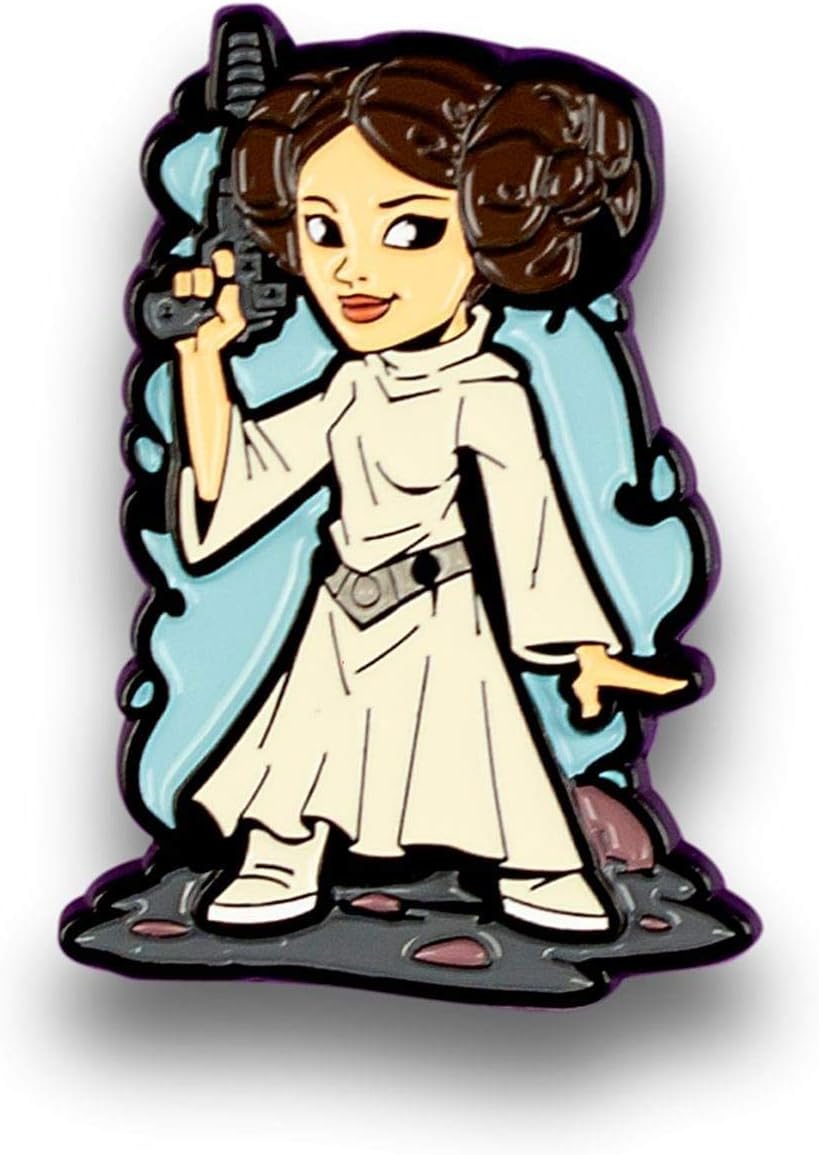OFFICIAL Star Wars Princess Leia Pin | Exclusive Art Design By Derek ...