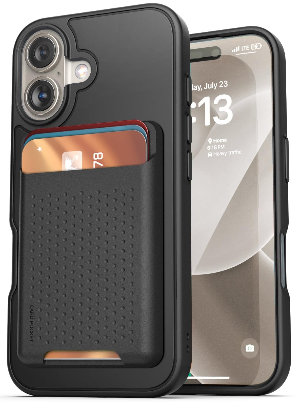 Amazon.com: ENCASED Magnetic Card Case for iPhone 16 with Removable ...