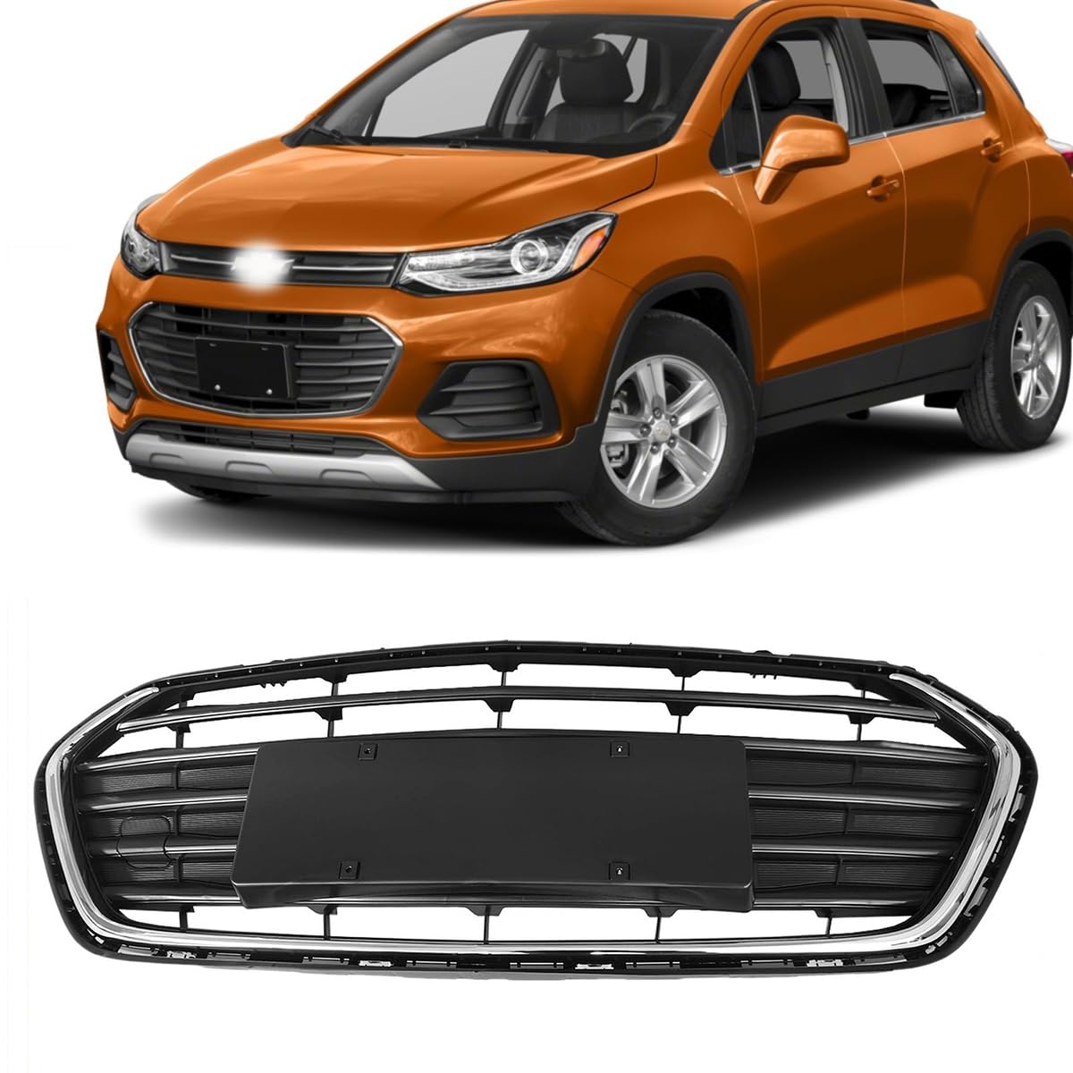Amazon.com: Bumper Grille Fit For Chevy Trax 2017 2018 2019 2020 2021 ...