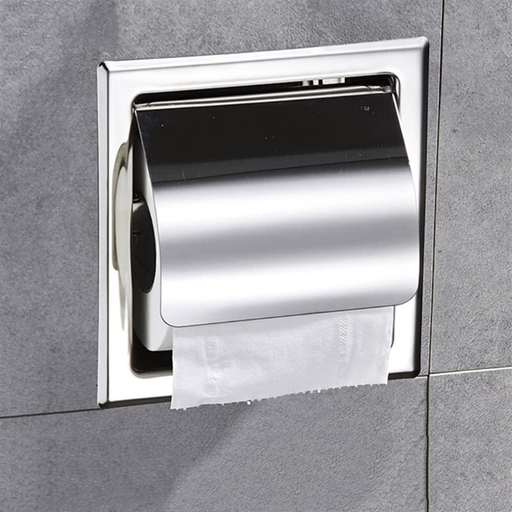 Amazon.com: Toilet Paper Holder Hotel Concealed Tissue Holder, Wall ...