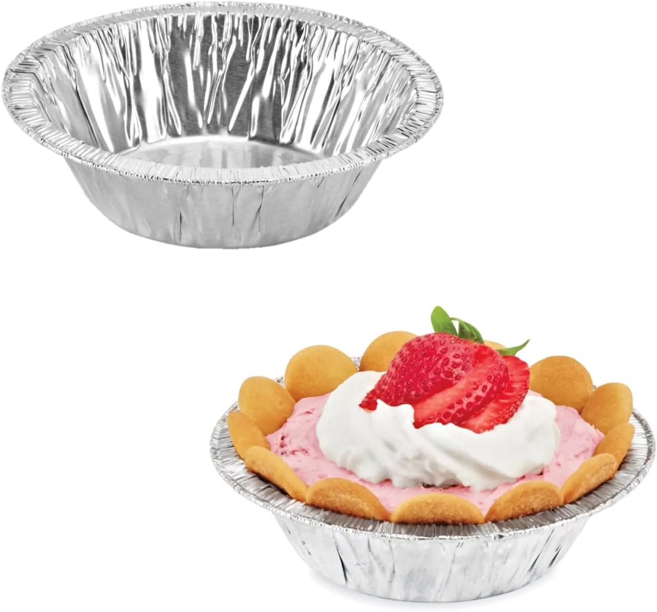 Amazon.com: OfficeKit Premium 5-Inch Aluminum Disposable Pie Pans (50 ...