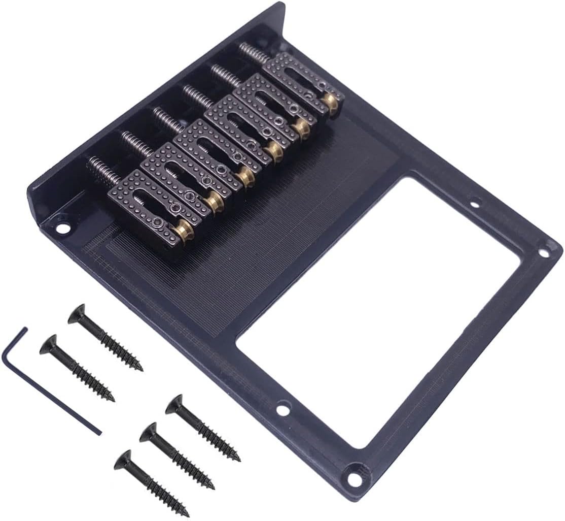 Amazon.com: TUOREN Black Telecaster Humbucker Bridge with 6 Roller ...