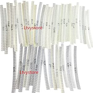 SMD 0805 Resistor Kit,Ltvystore SMD Chip Fixed Resistor Assortment Set ...