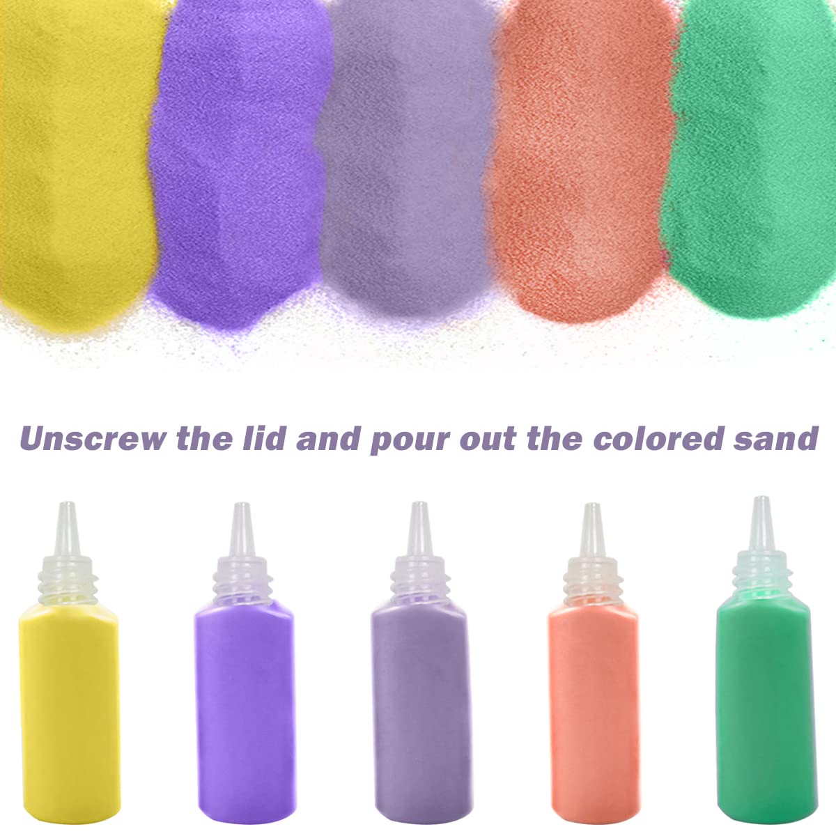 Snapklik.com : Enenes Art Sand 16 Pcs Colored Sand Kit For Craft