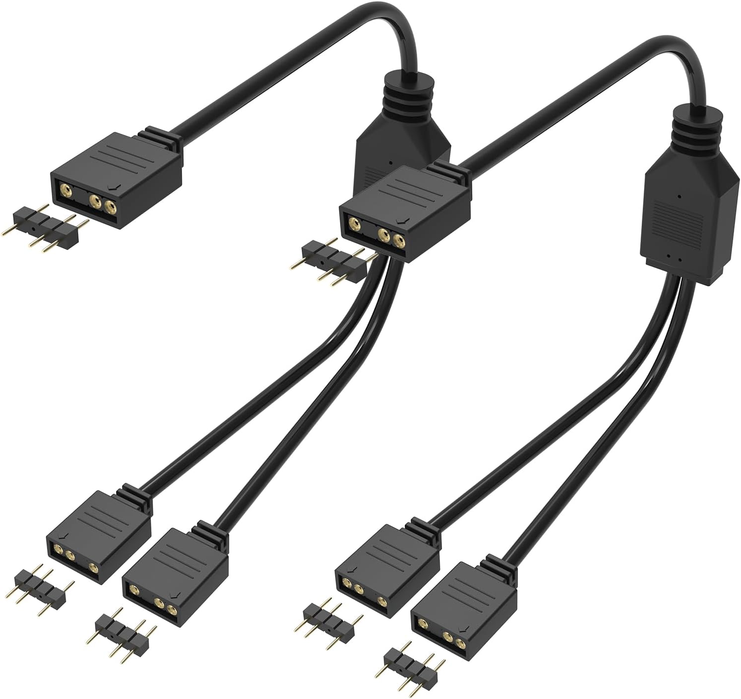 Amazon.com: SDTC Tech ARGB Splitter Cable, 1-to-2 Female to Female 5V 3 ...