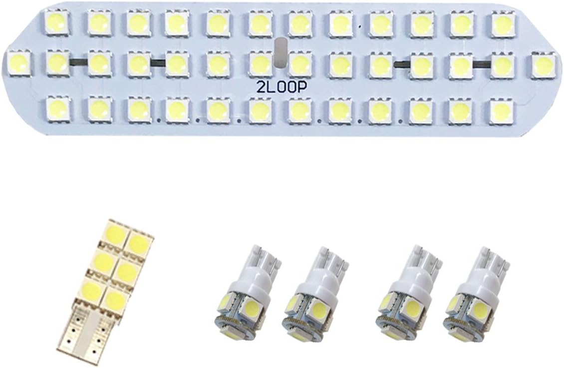 Amazon.co.jp: 2LOOP(ツーループ) 3チップSMD6点 アクア NHP10系 LEDルームランプ -純白光 : ホーム＆キッチン