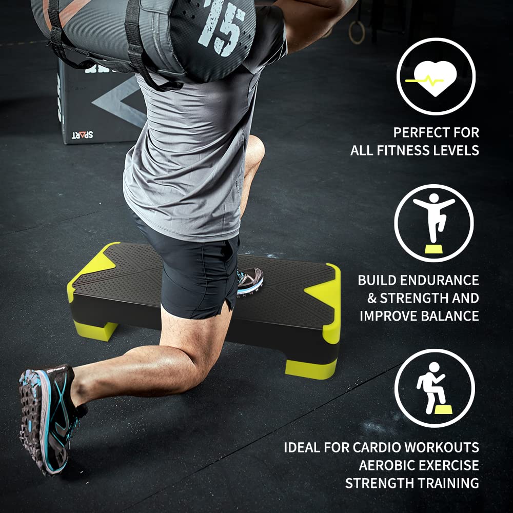 Snapklik.com : SPART Adjustable Workout Aerobic Stepper, Aerobic ...