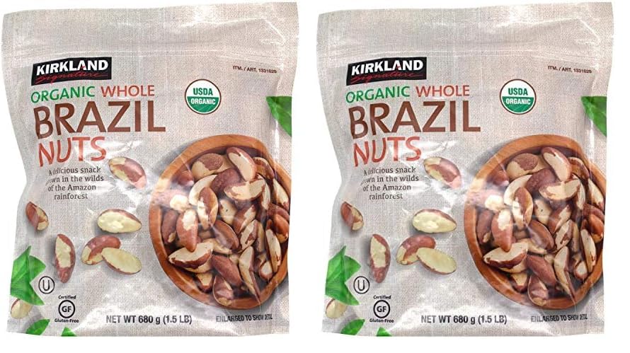 Brandclub - Kirkland Signature Organic Whole Brazil Nuts 1.5 lbs (Pack ...