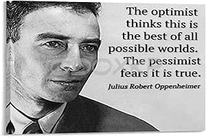 Amazon.com: TOYOCC Theoretical Physicist J Robert Oppenheimer Quote Art ...
