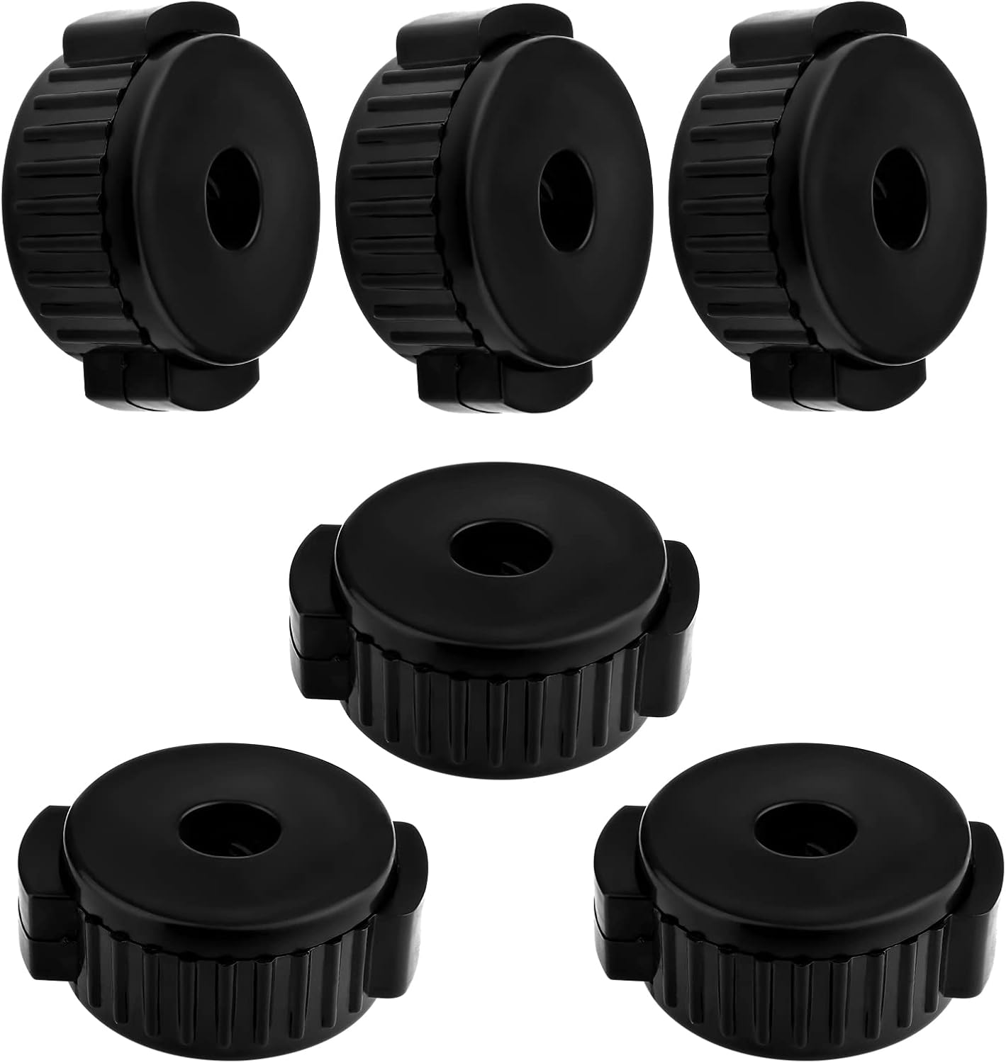 6pcs Plastic Cymbal Nut 8mm, Black Cymbal Nut Quick Release Drum Cymbal ...