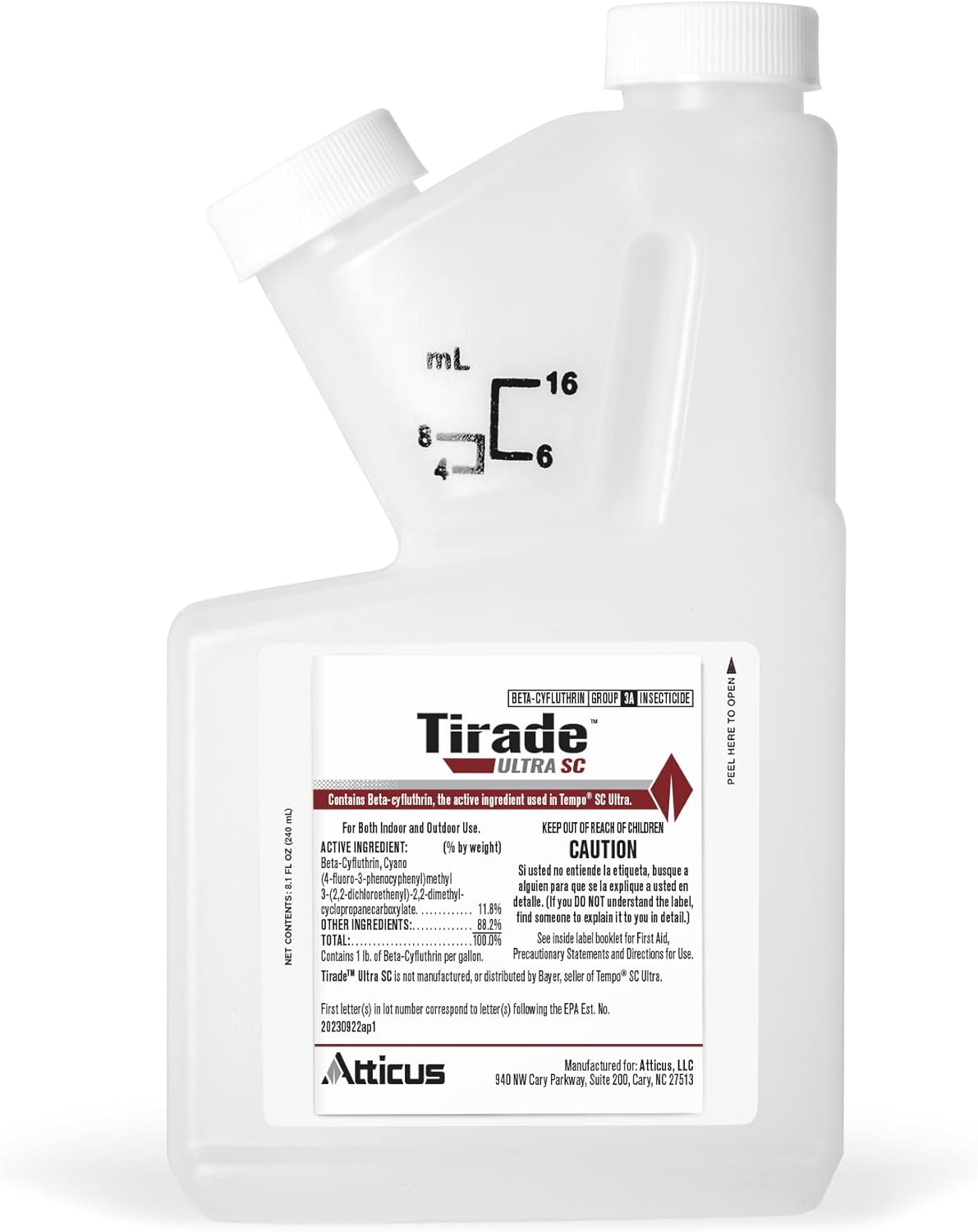 Amazon.com: Atticus Tirade Ultra SC for Insects (240 mL) - Broad ...
