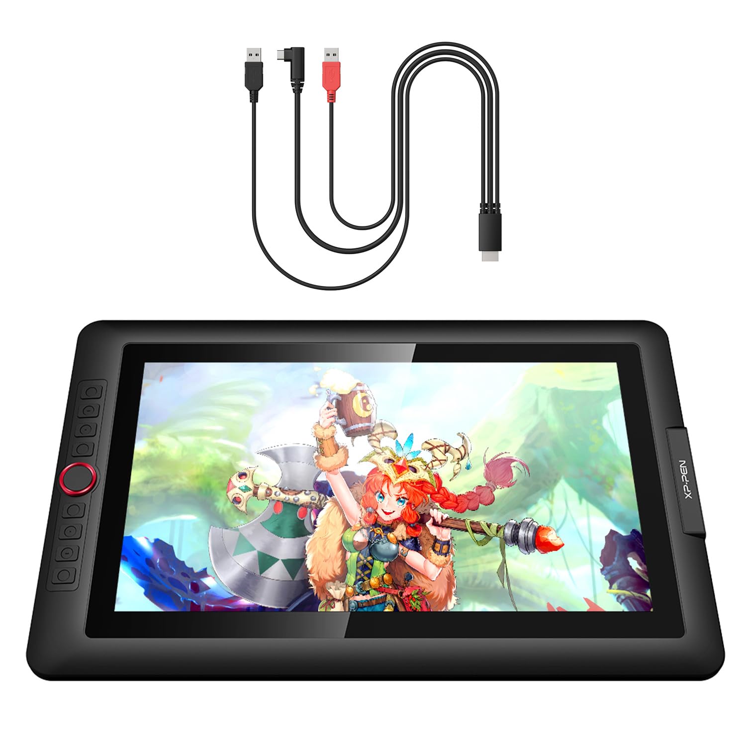 Amazon.com: XPPen Artist 15.6 Pro Tilt Support Graphics Tablet Full-Laminated Red Dial (120% ...