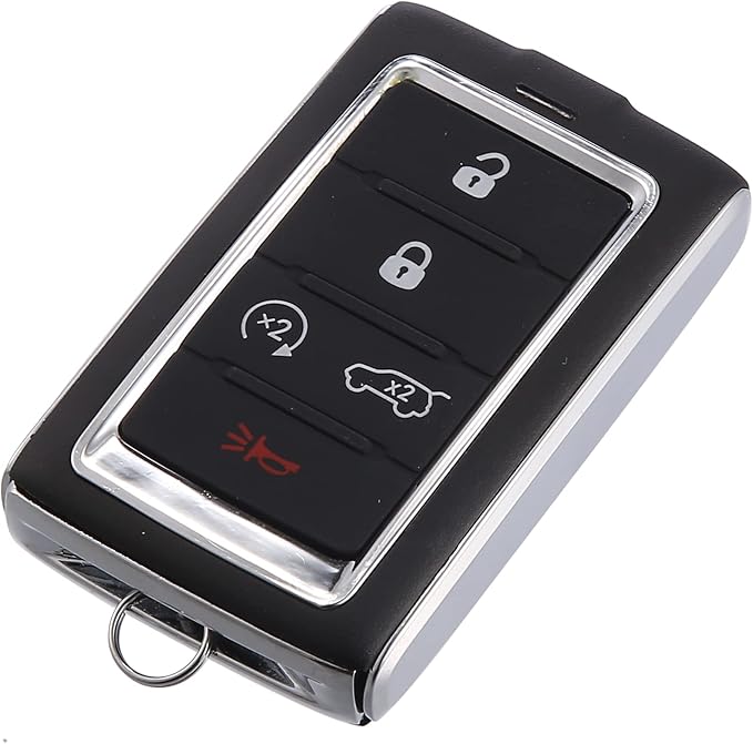Amazon.com: X AUTOHAUX Car Key Fob Shell 5 Button Remote Control Key Case Shell Keyless Entry ...
