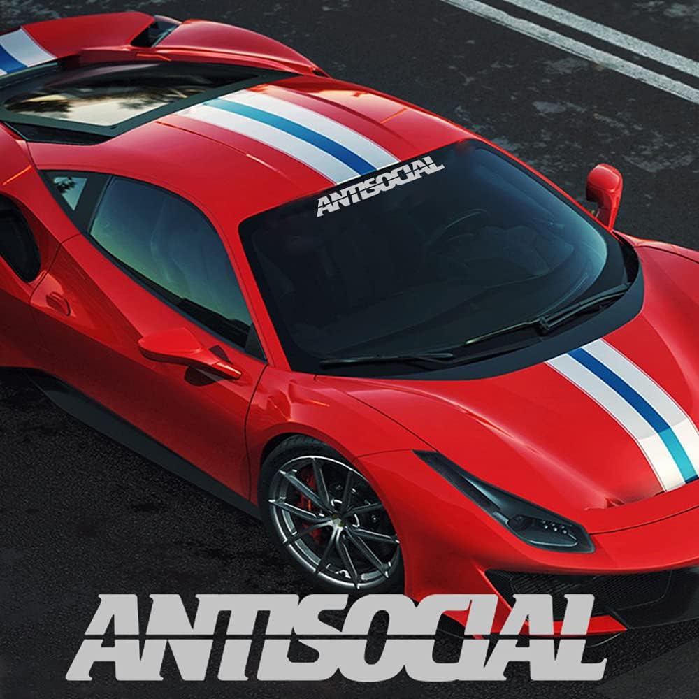Amazon.com - MountValleyClimber Antisocial Sticker Decal Car Anti ...