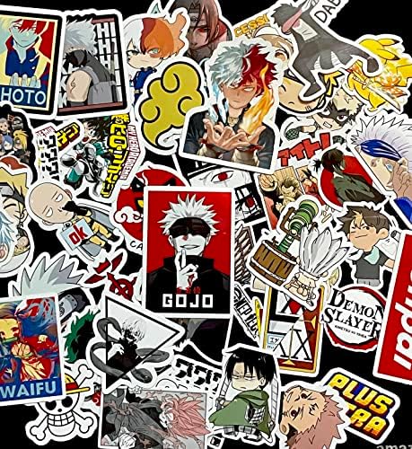 Sticker Fever 3M Vinyl 40 Amine Laptop Stickers for Anime Lovers Part ...