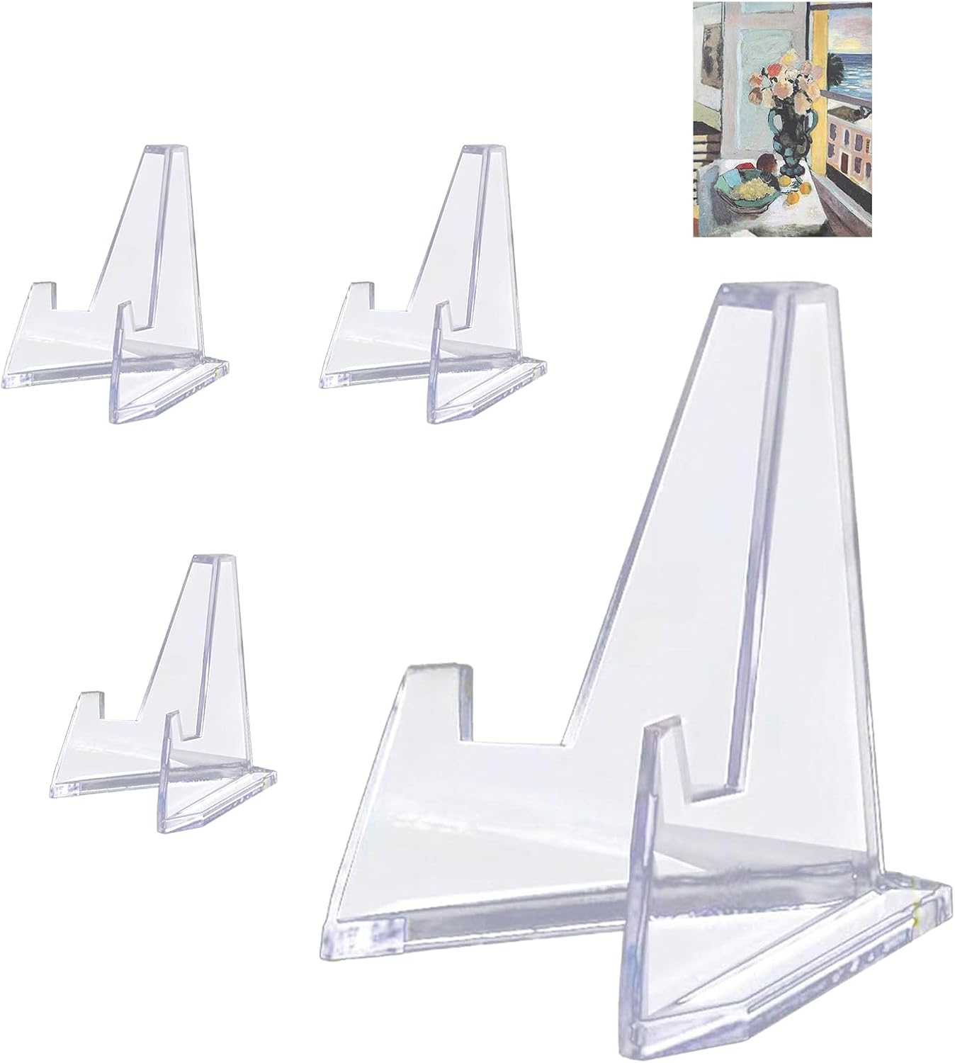 THAELY 20pcs Clear Acrylic Stand, Mini Coin Easel Stands, Display ...