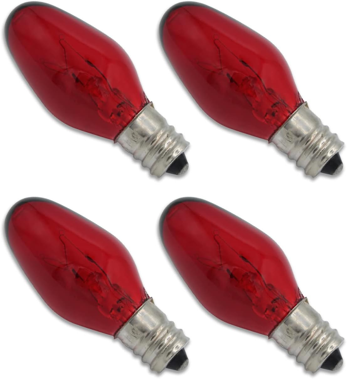lumenivo C7 Watt Red Incandescent C7 Colored Night Light Bulbs 7W C7 ...