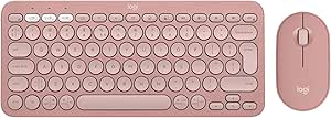 Logitech Pebble 2 Wireless Keyboard and Mouse Set, Quiet and Portable ...