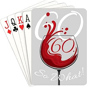 Amazon.com: FZYTMY Custom Positive Playing Cards Personalized Red Wine ...