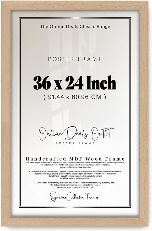 Online Deals | MDF Poster Frame (91.44 x 60.96 CM) 36x24 Inch for ...