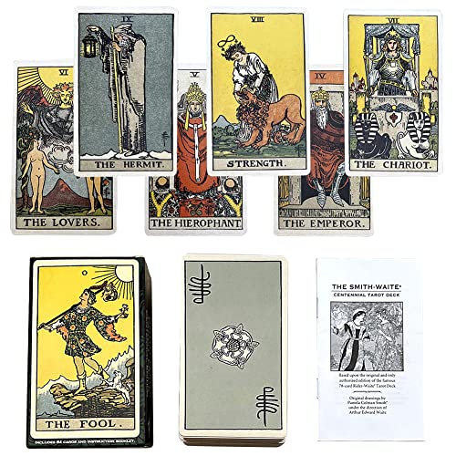 OCDSLYGB 78 Card Tarot Set – Smith-White Tarot, Classic Vintage Tarot ...