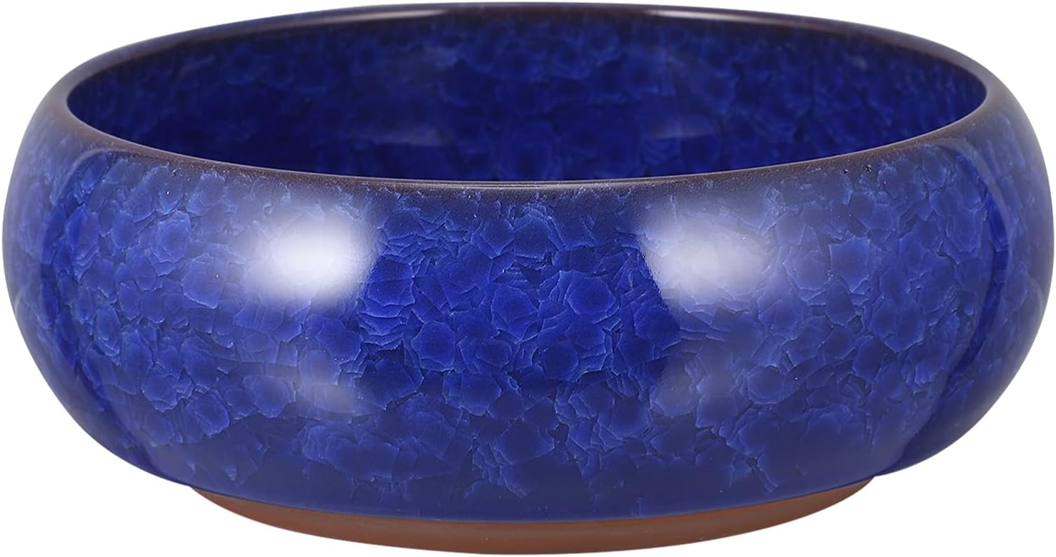 Amazon.com : Ceramic Succulent Pots, Flowers Planter Plants,Round ...