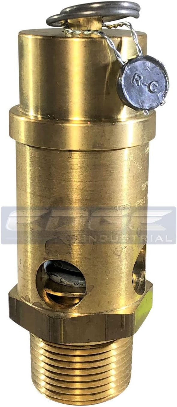 Amazon.com: 125 PSI BRASS SAFETY RELIEF POP OFF PRESSURE VALVE ...
