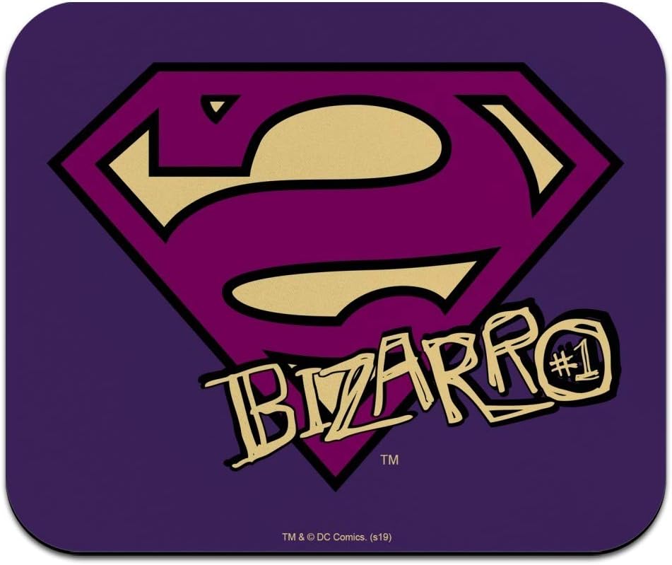 Amazon.com: Superman Bizarro Shield Logo Low Profile Thin Mouse Pad ...