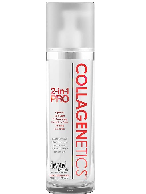 Amazon.com : Collagenetics 2 in 1 Pro Red Light Therapy Prep Lotion ...