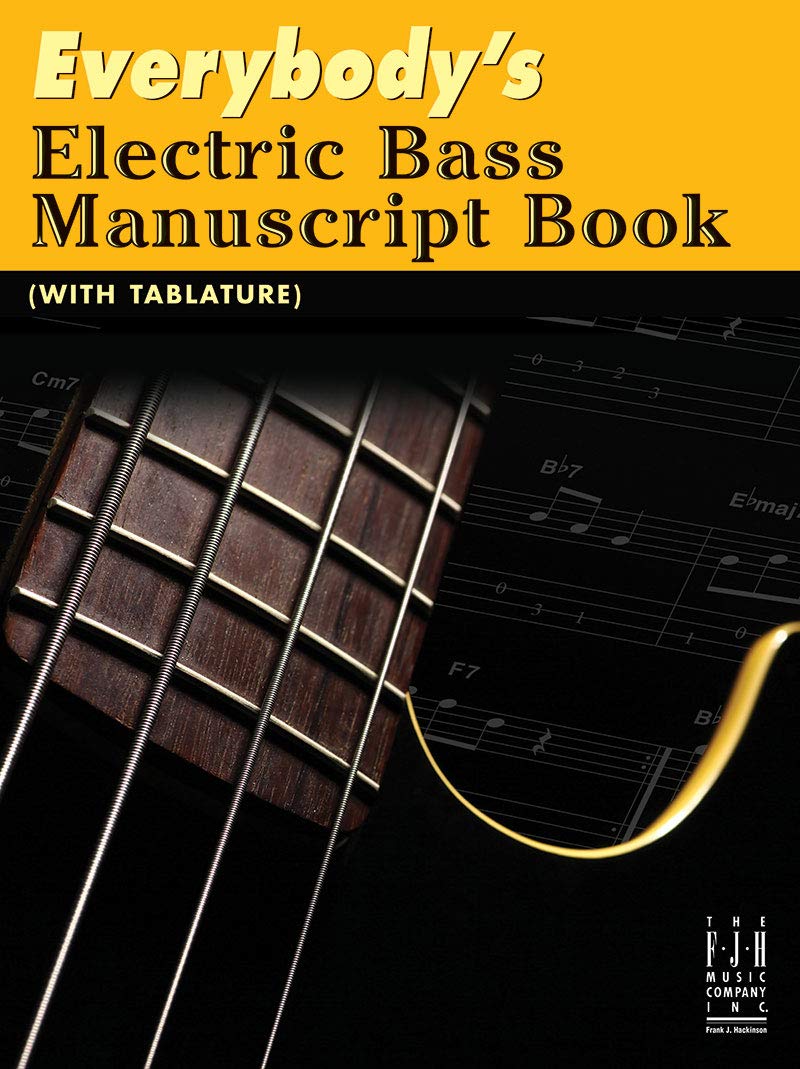 Amazon.com: Everybody's Electric Bass Manuscript Book (with Tablature ...