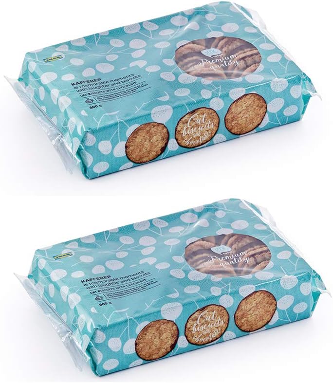 Amazon.com: Ikea KAFFEREP Swedish Biscuits, Chunky Oat Cookie Biscuits ...