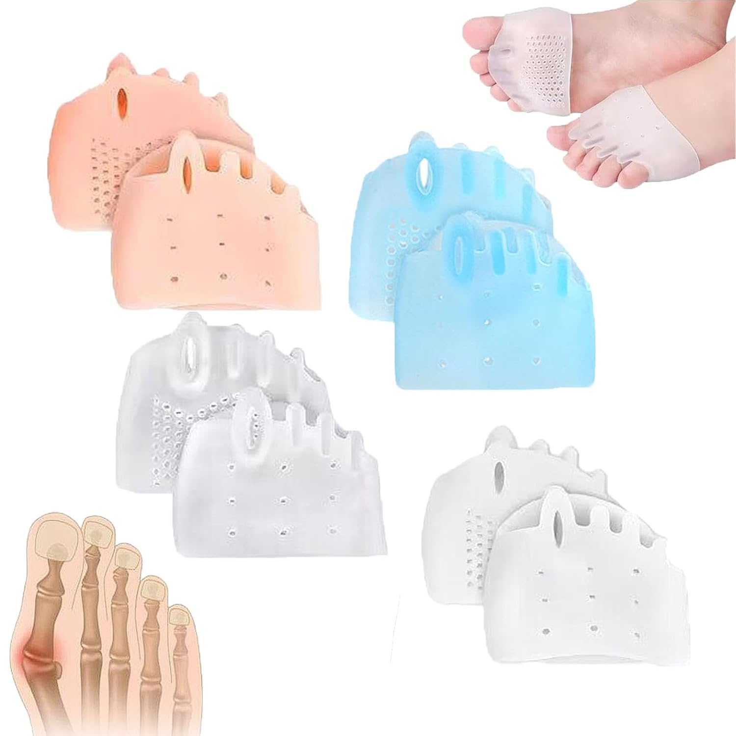 Amazon.com : Silicone Toe Separators For Women,Bunion Corrector,Toe ...