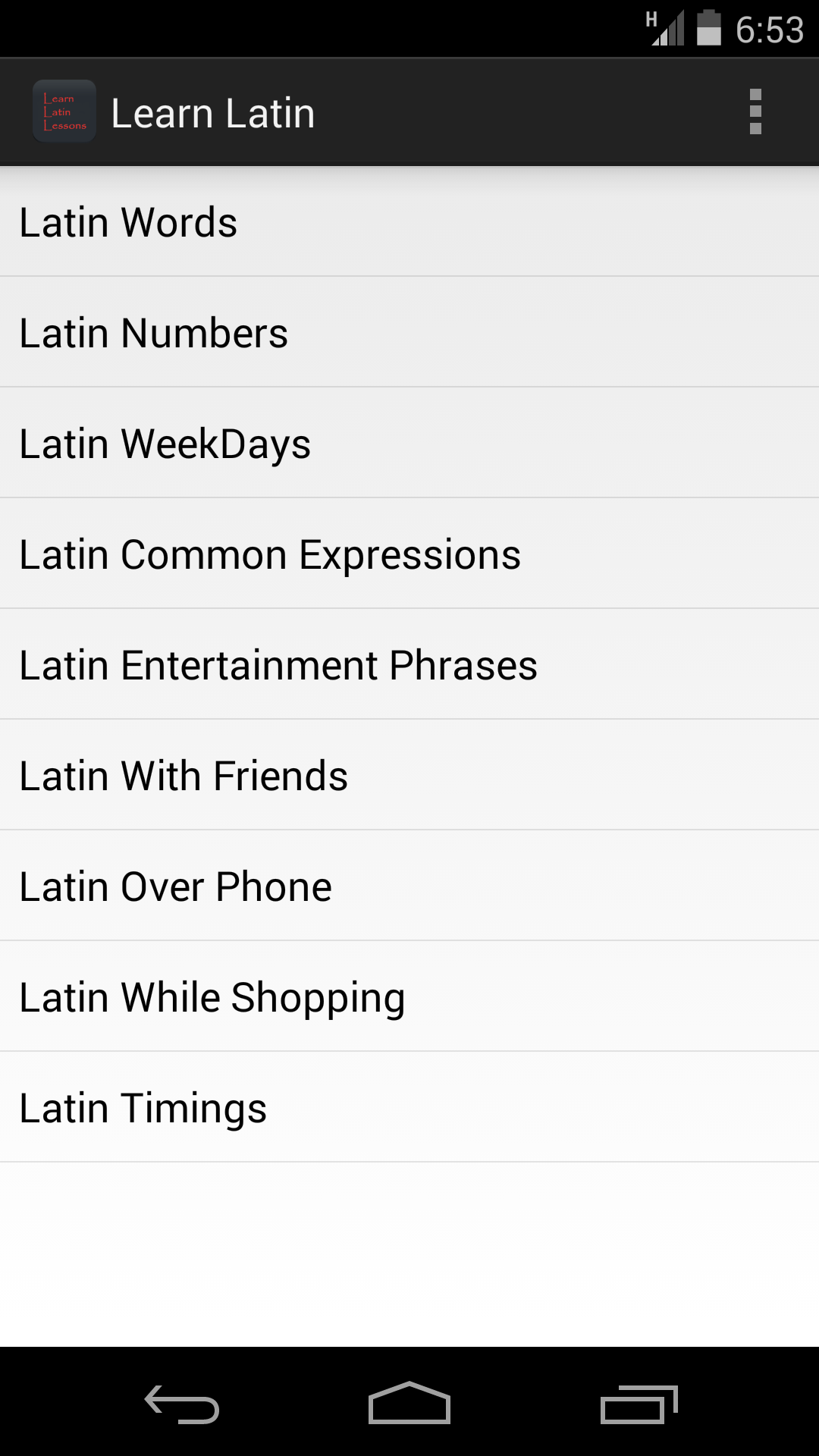 Learn Latin Made Easy - App on Amazon Appstore