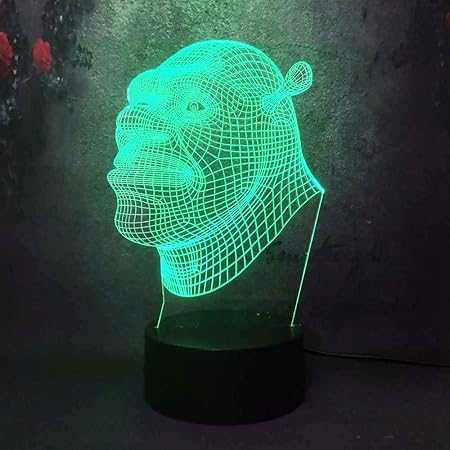 Bri-moryea Cartoon 3D Effect Shrek Forever After Lamp 3D Optical ...