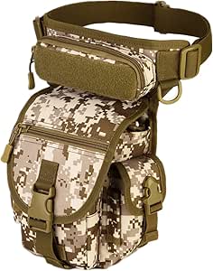 Amazon.com: UNISTRENGH Tactical Drop Leg Pouch Military Fanny Tool ...